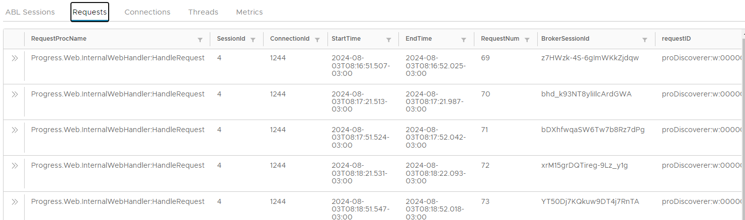 Get Agent Requests - ProDiscoverer tools documentation